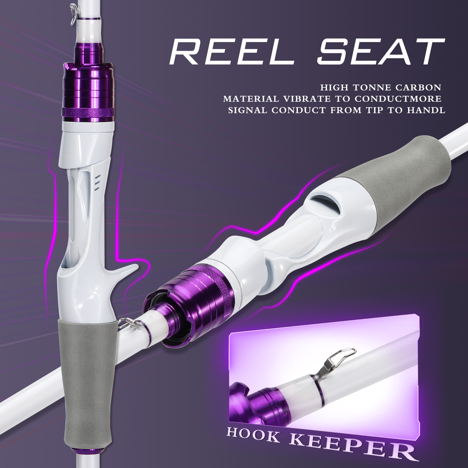 Sougayilang Fishing Rod Carbon Fiber 10LB 2 Sections Joran Pancing 1.8M Spinning/Casting Rod For ...