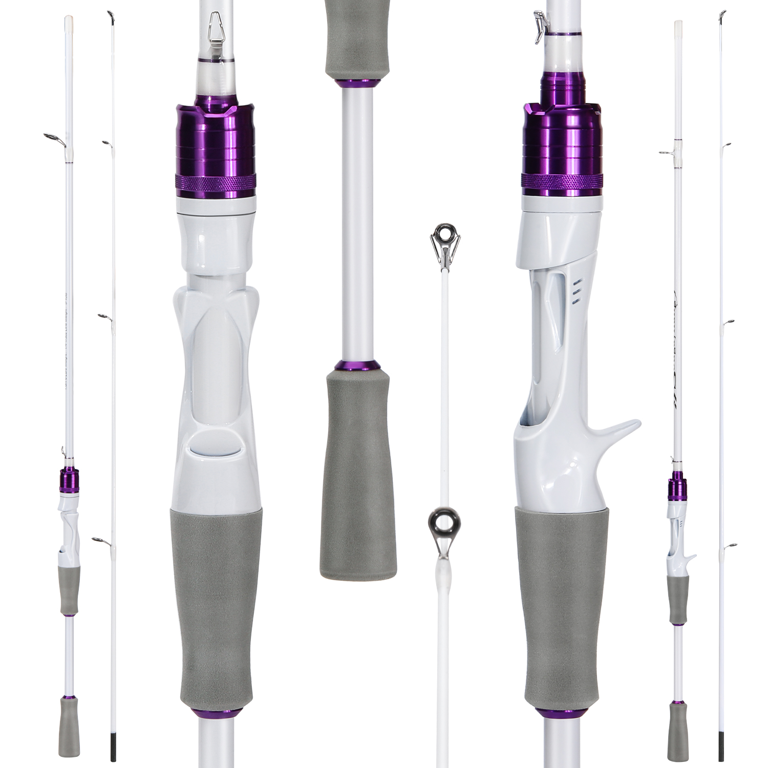 Sougayilang Fishing Rod Carbon Fiber 10LB 2 Sections Joran Pancing 1.8M Spinning/Casting Rod For ...