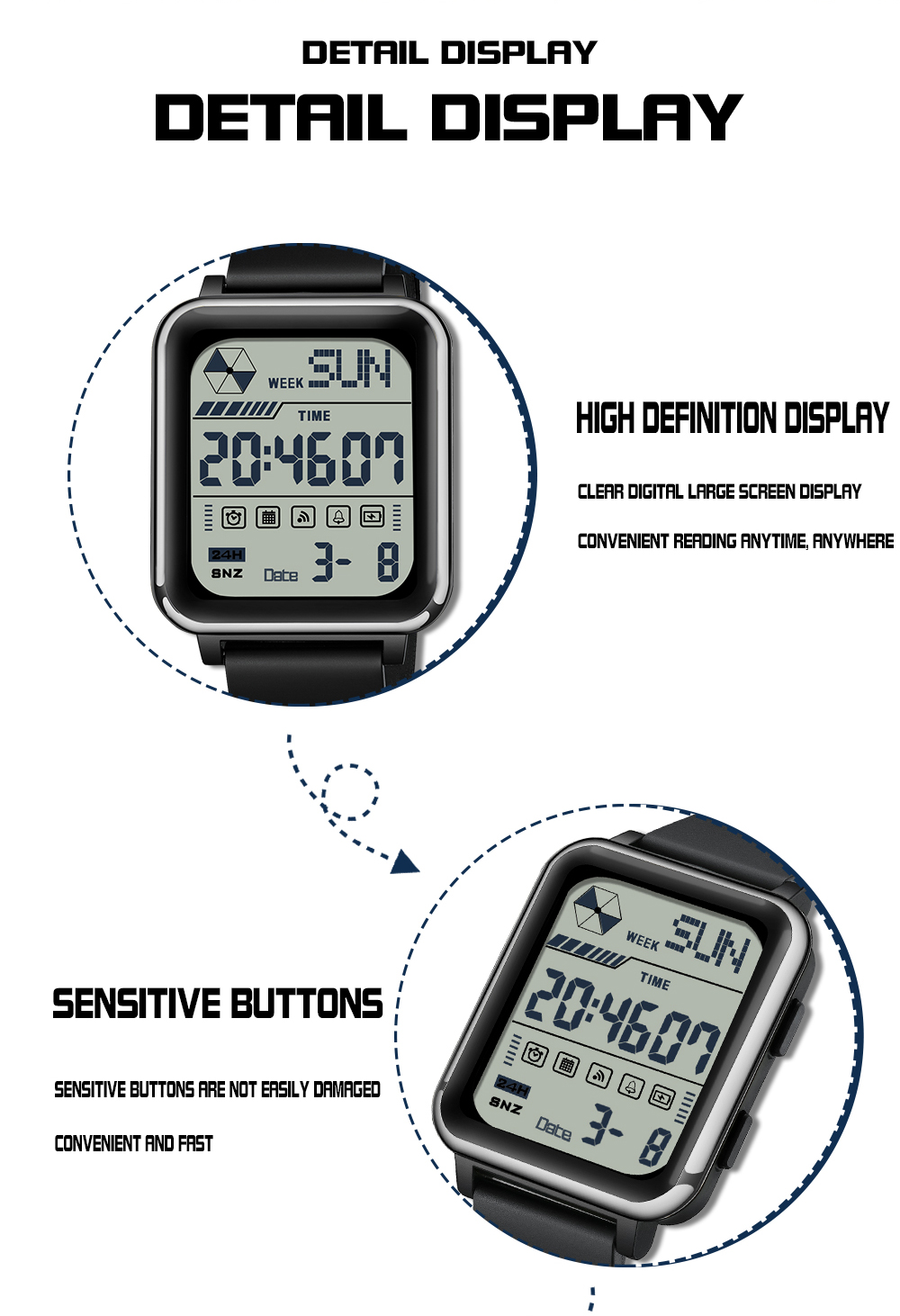 SANDA Brand Luxury Men's Fashion Casual Sports Watches Waterproof ...