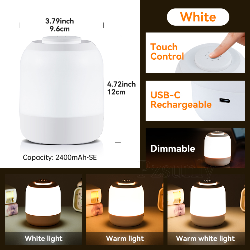 USB Touchable three-colour in one LED multi-function brightness ...
