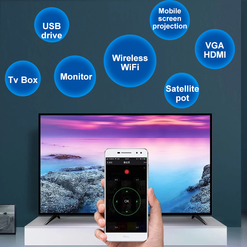 Digital TV 19 Inch 4K Full Screen LED 24 Inch Televsion Antenna 1080P ...