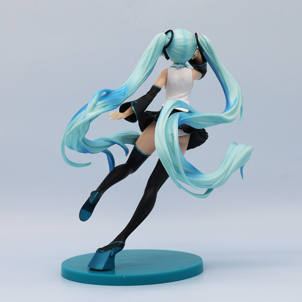20cm Virtual Idol Hatsune Miku Anime Figure VOCALOID2 Miku Leap Statue ...