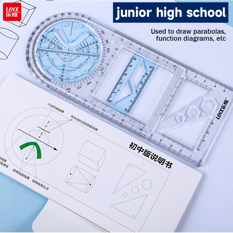Multifunctional Drawing Ruler Geometric Function Drawing Measuring ...