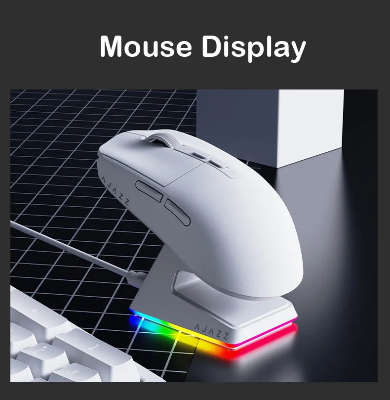 AJAZZ AJ219 Wireless Mouse with 2.4GHz Wireless Bluetooth 5.0 Wired ...
