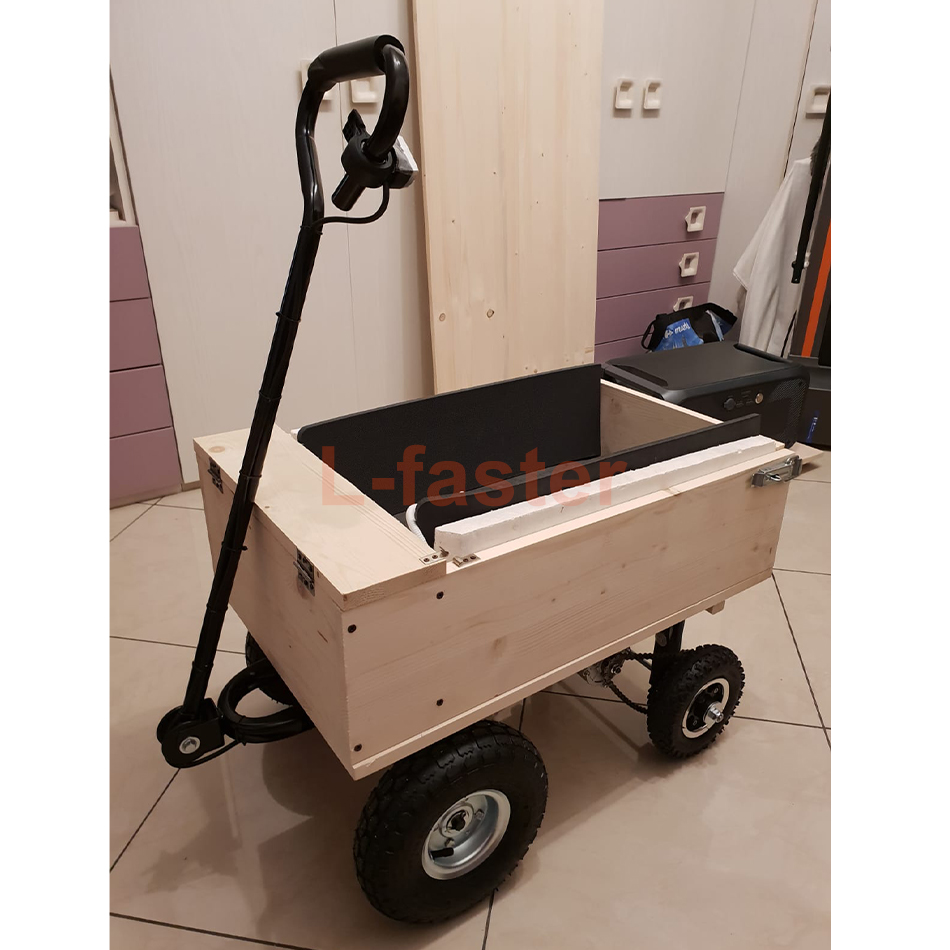 24V 250W Cheap Heavy Duty Platform Trolley DIY Electric Hand Carts ...