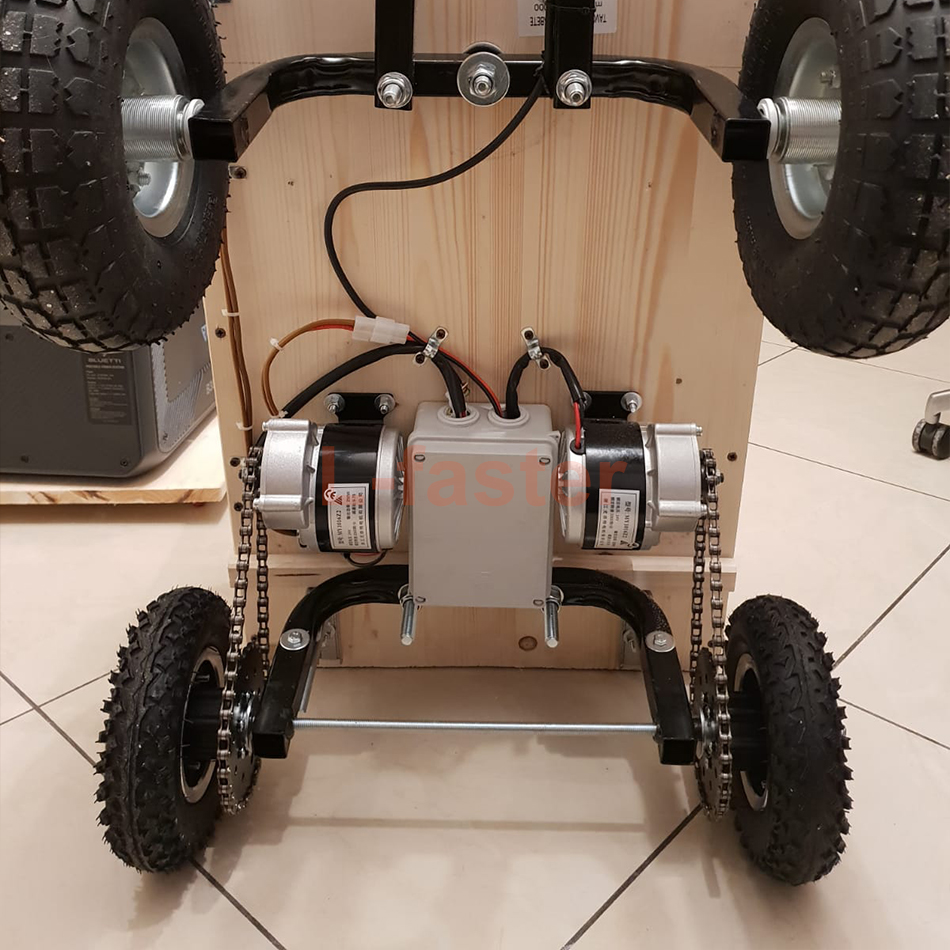 24V 250W Cheap Heavy Duty Platform Trolley DIY Electric Hand Carts ...