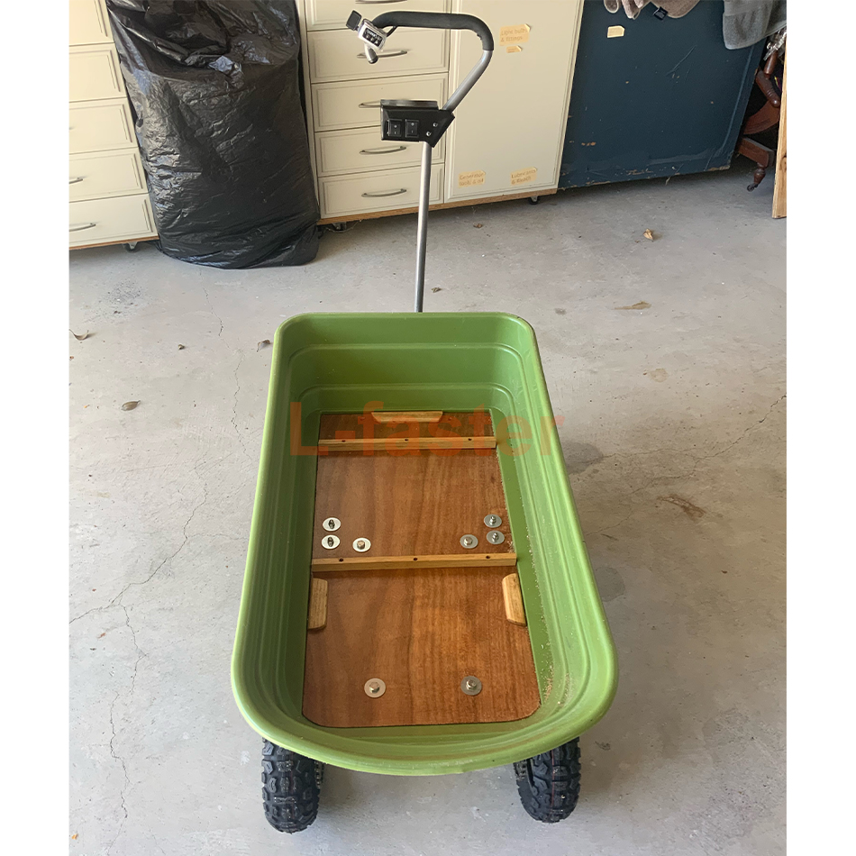 24V 250W Cheap Heavy Duty Platform Trolley DIY Electric Hand Carts ...