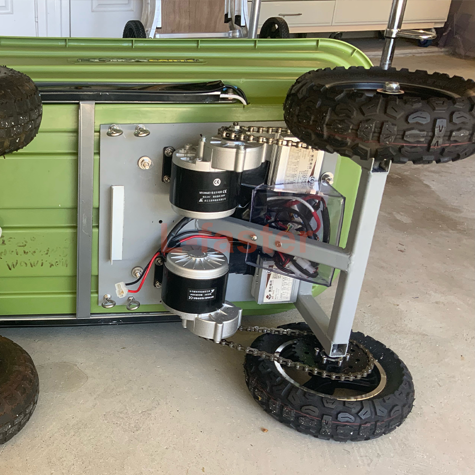 24V 250W Cheap Heavy Duty Platform Trolley DIY Electric Hand Carts ...