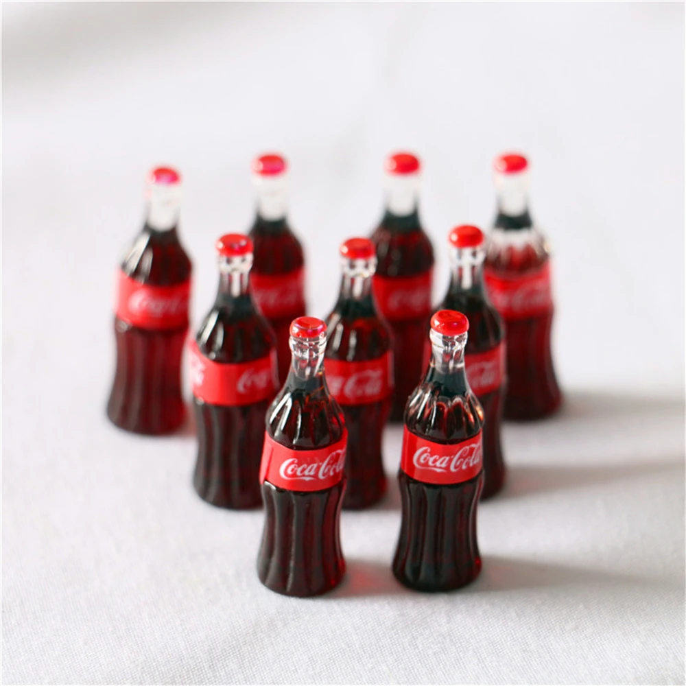 5PCS Mini Cola Soft Drink Bottle Scale Model Ornament Miniature ...