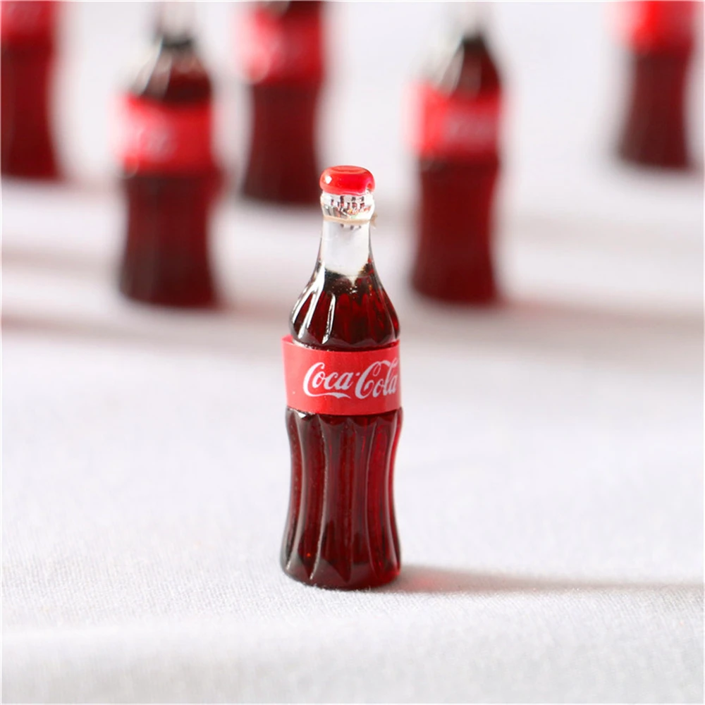 5PCS Mini Cola Soft Drink Bottle Scale Model Ornament Miniature ...