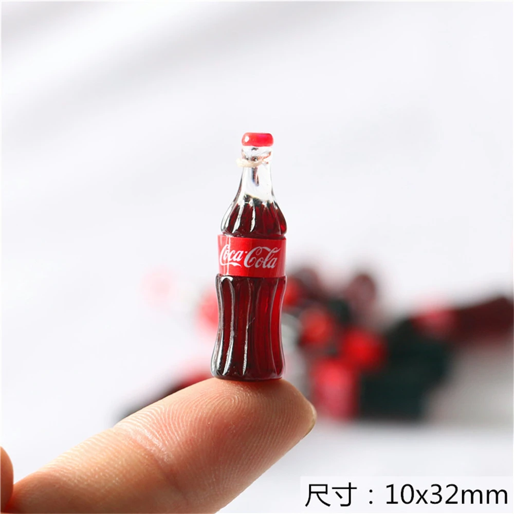 5PCS Mini Cola Soft Drink Bottle Scale Model Ornament Miniature ...