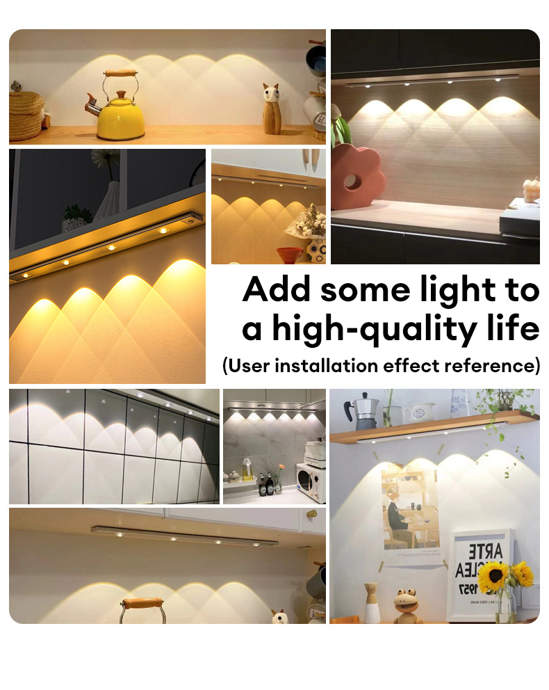 Cat Eye Light Strip 3 Color Dimmable LED Desk Lamp Motion Sensor Light ...