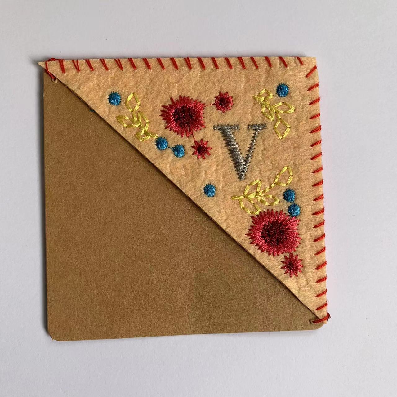 Personalized 26 Letters Handmade Embroidered Bookmark for Reading ...