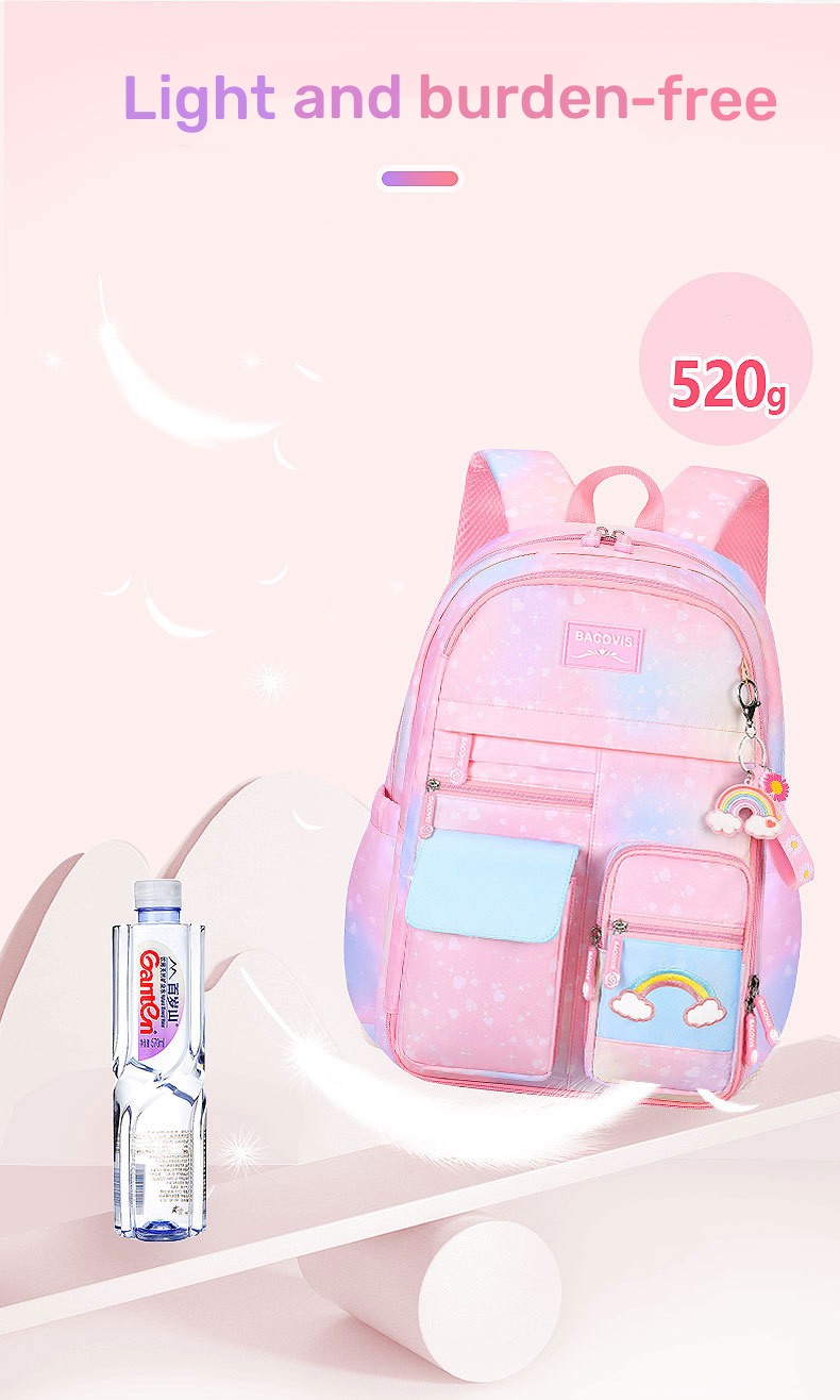 Korean Style Primary Schoolbag Backpack for Kids Cute Girl School Bag ...