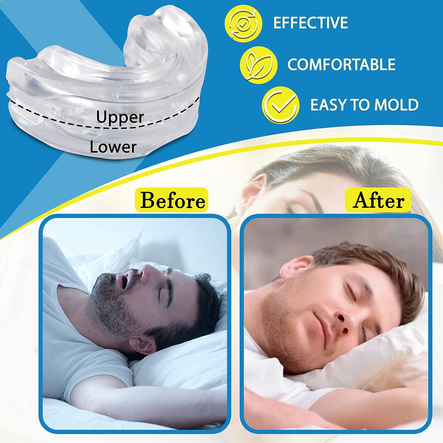 Anti Snoring Bruxism Mouth Guard Improve Sleeping Snoring Prevention ...