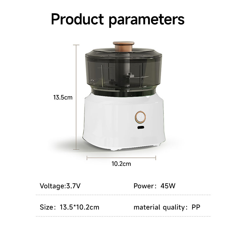 Multifunctional Food Processor Cordless Meat Blender Electric Garlic ...
