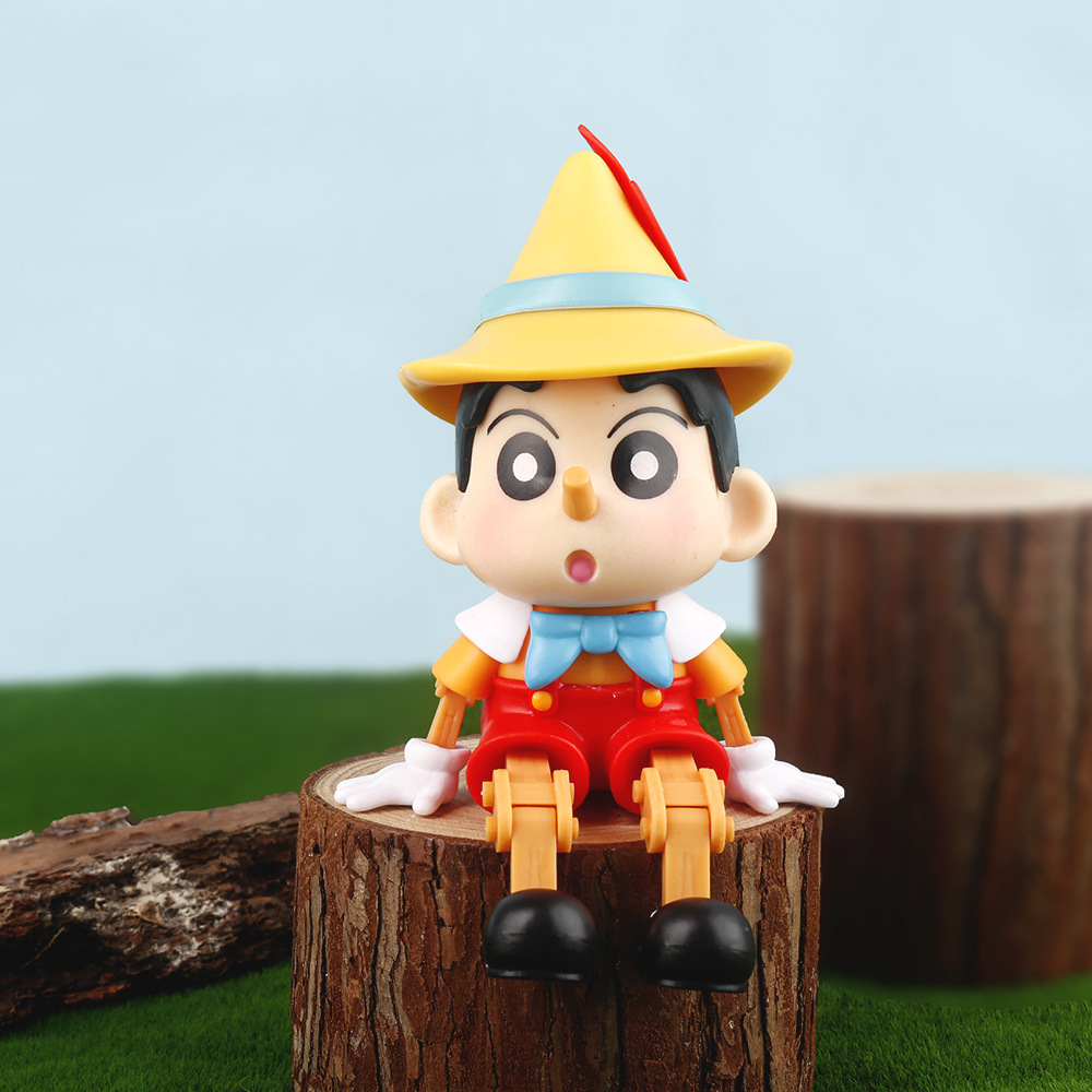 13-15cm Anime Crayon Shin-chan Figure Nohara Shinnosuke Cosplay Clown ...