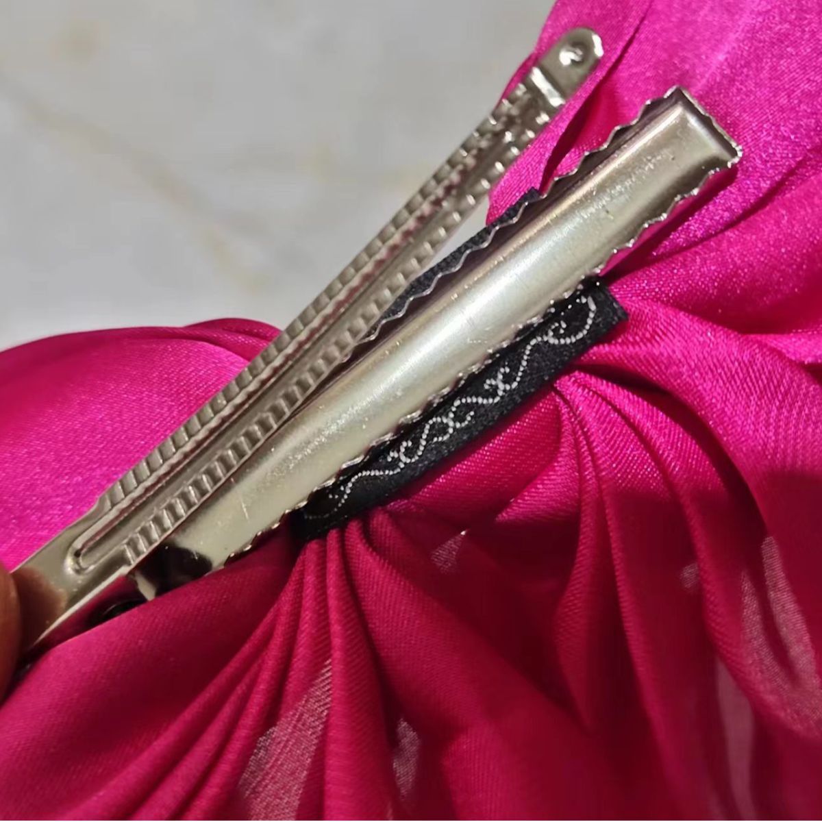 Korean Girl Long Bow Hairpin Elegant Large Ribbon Hair Clip Fashion ...