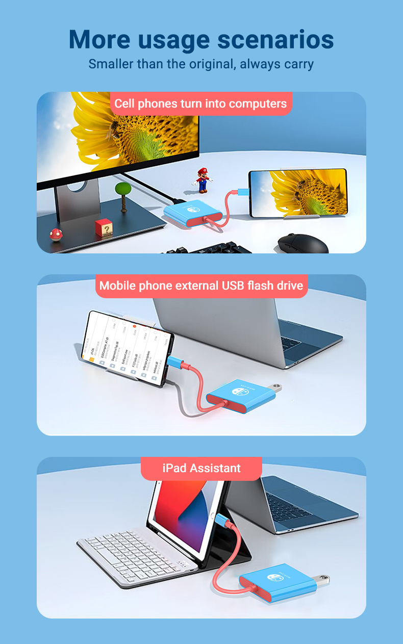 3in1 Type C to HDMI Adapter USB C Hub Type C Docking Station Nintendo ...