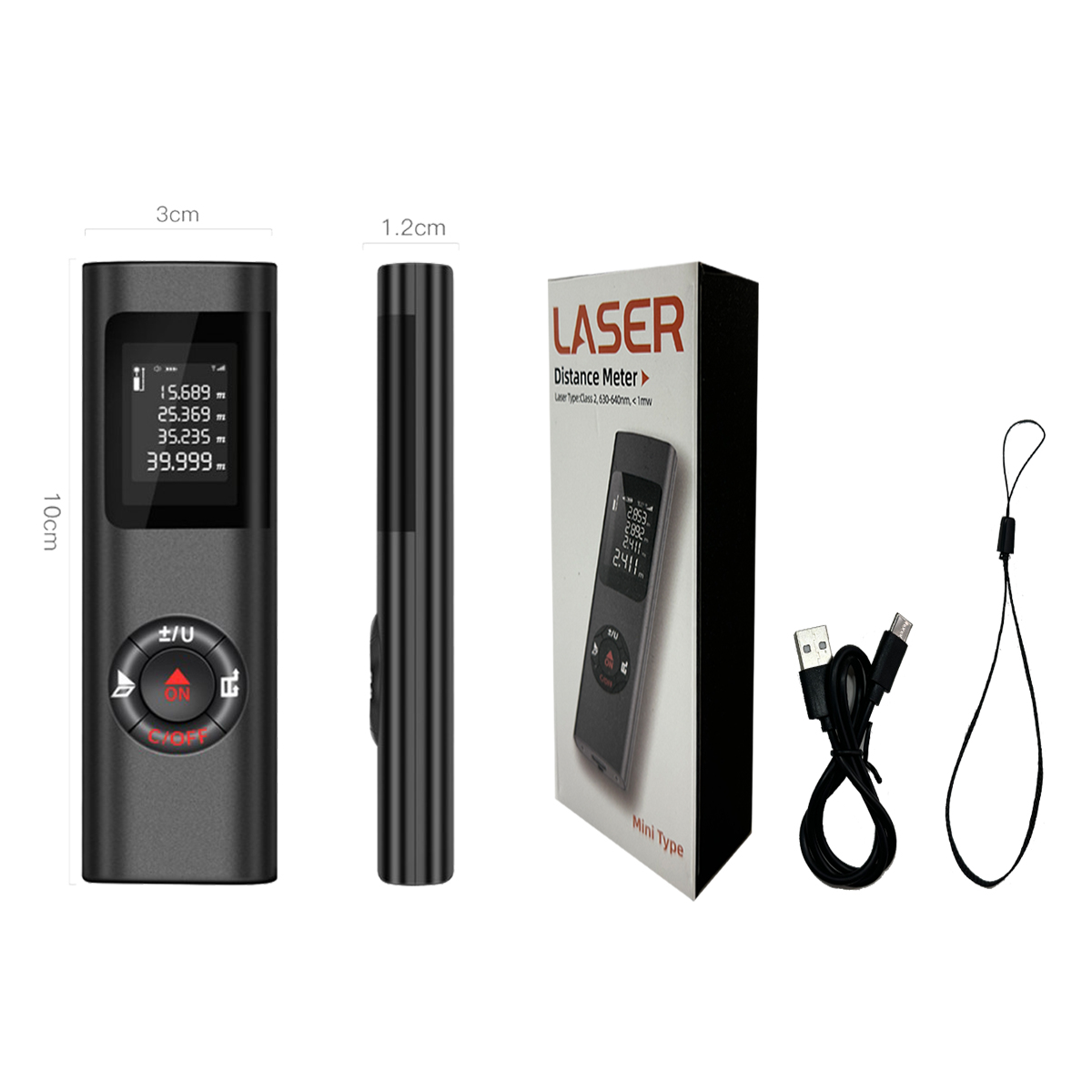 IN Stock💯Laser Range Finder Measurement Digital High Precision 40 ...