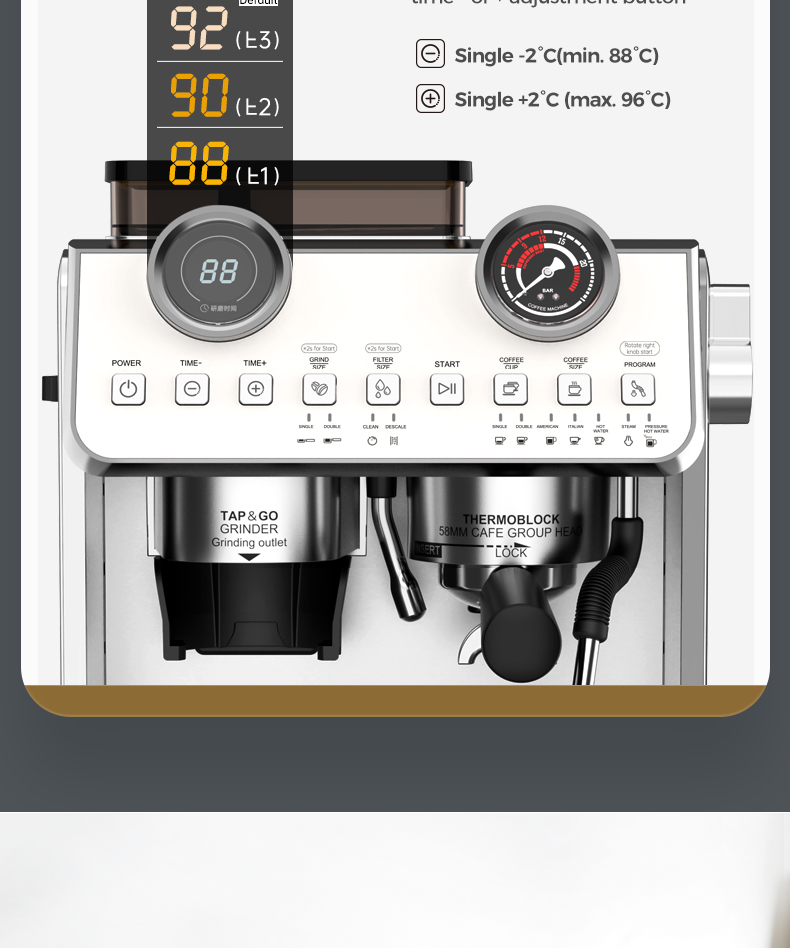 Cafelffe Barista Express Espresso Machine with Grinder, Bean to Cup ...