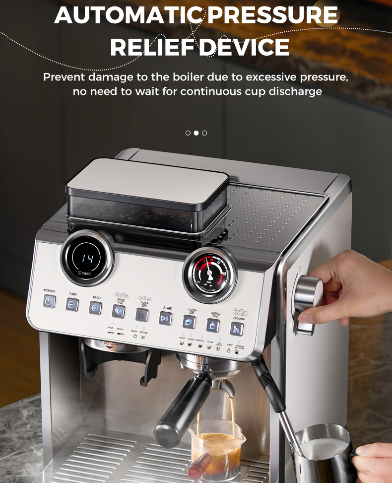Cafelffe Barista Express Espresso Machine with Grinder, Bean to Cup ...