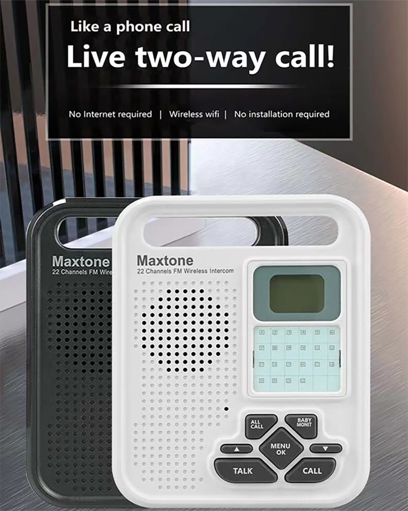 Ready stock,Room to Room 22 Channels Wireless Intercoms with Digital ...