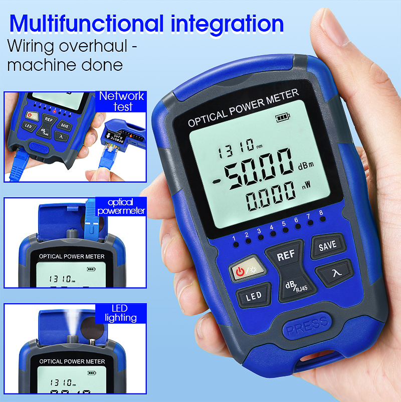 COMPTYCO A-M5 Dry battery type blue fiber optic power meter 3-in-1 ...
