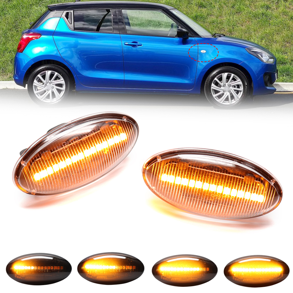 LED Dynamic Turn Signal Lights For Suzuki Swift Jimmy Vitara SX4 Alto ...