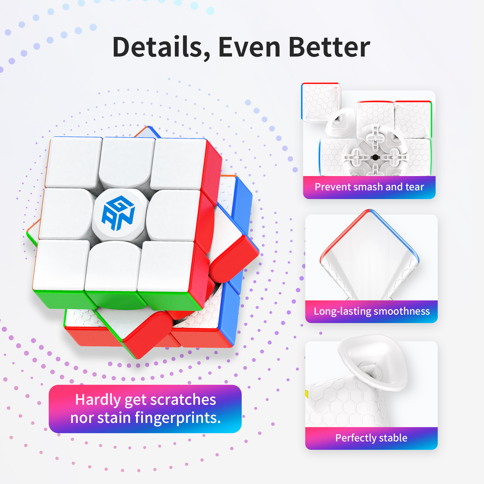 GAN 11 Air 3x3 Speed Cube Gans Puzzle Magic Cube Toy Cube Frosted Surface | Shopee Malaysia