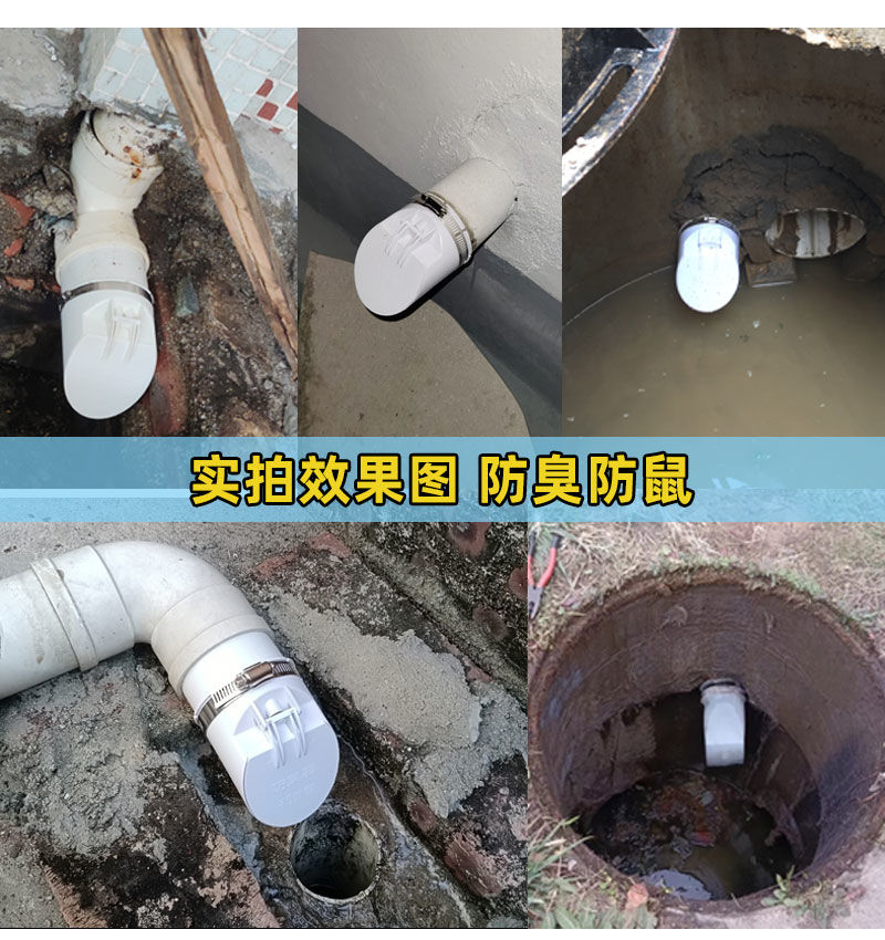 PVC Drain Pipe Deodorizer, Anti-Rat & Anti-Backflow Water Preventer ...