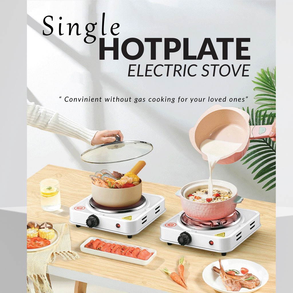 Single Hot Plate Electric Stove Mini Cooker Portable Travel ...
