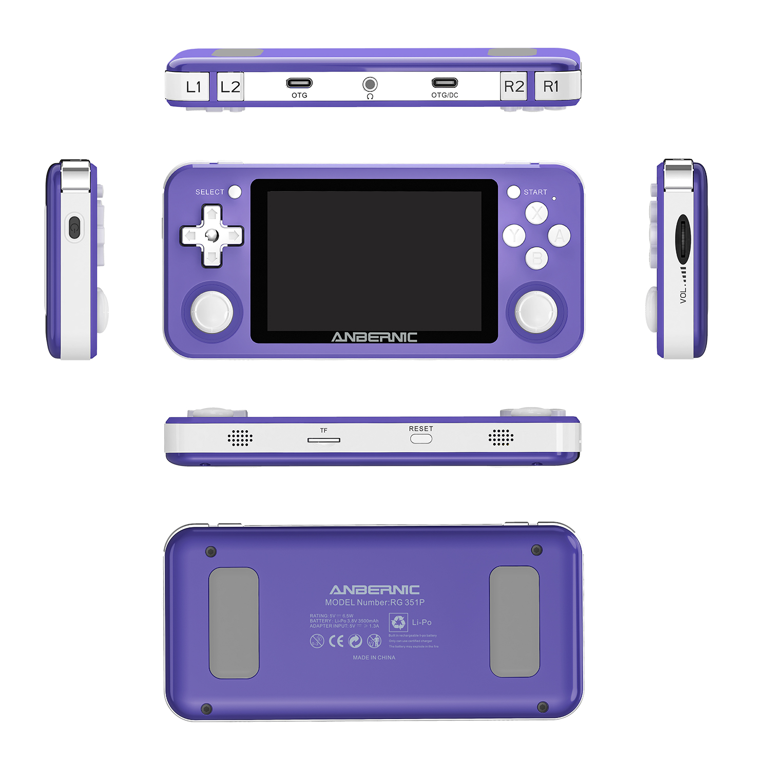 ANBERNIC Retro Game Console RK3326 Linux System PC Shell PS1 Game ...