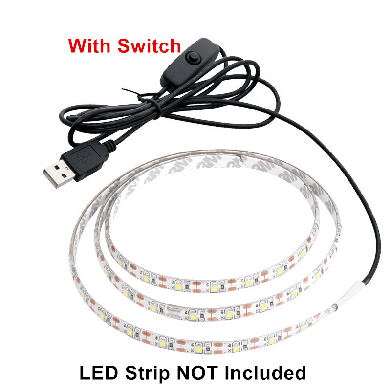 USB Cables LED Connector Cable line 2pin for DC5V Single Color COB SMD ...