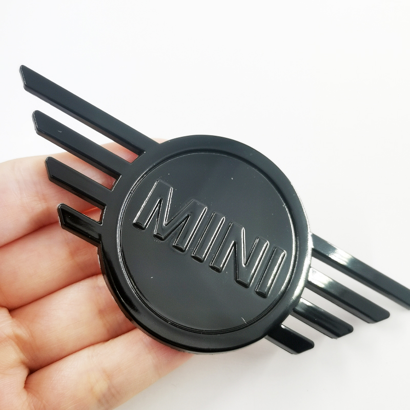 1 x Metal MINI Wings Front Rear Trunk Emblem Sticker Badge Decal ...