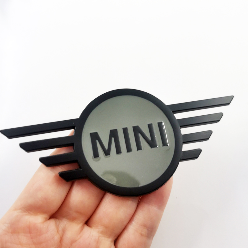 1 x Metal MINI Wings Front Rear Trunk Emblem Sticker Badge Decal ...