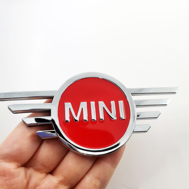 1 x Metal MINI Wings Front Rear Trunk Emblem Sticker Badge Decal ...