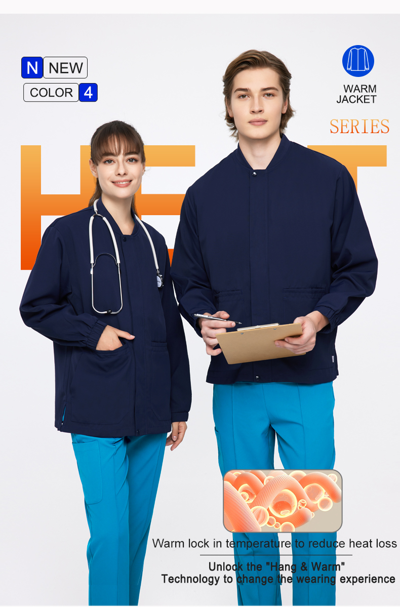 Anti-static Scrubs Jackets Antibacte Thermal Fabric Outfit Out Coats ...