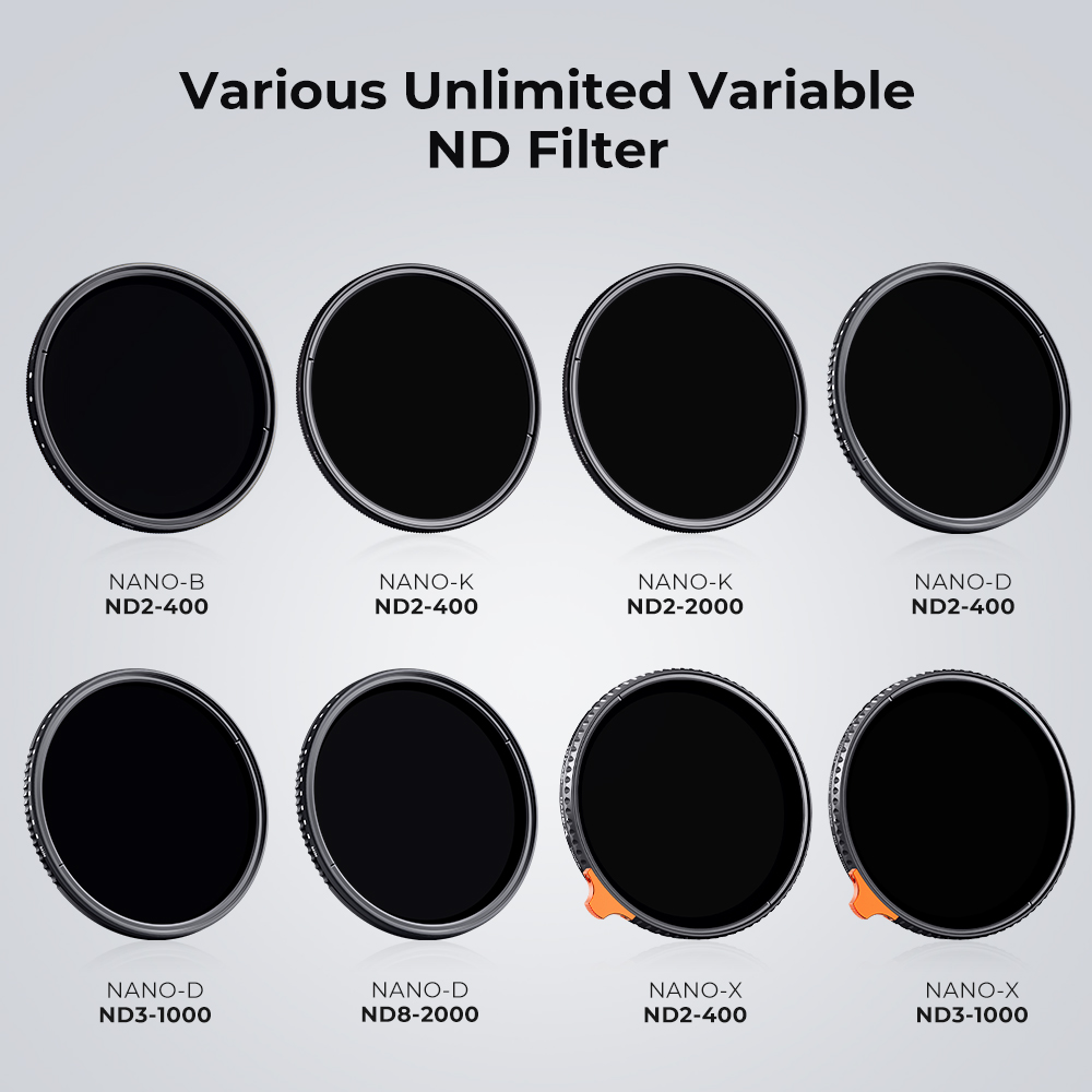 VariK&F Concept Vable ND2-ND2000 ND Filter (1-10 Stops) Neutral Density Lens Filter with 24 ...