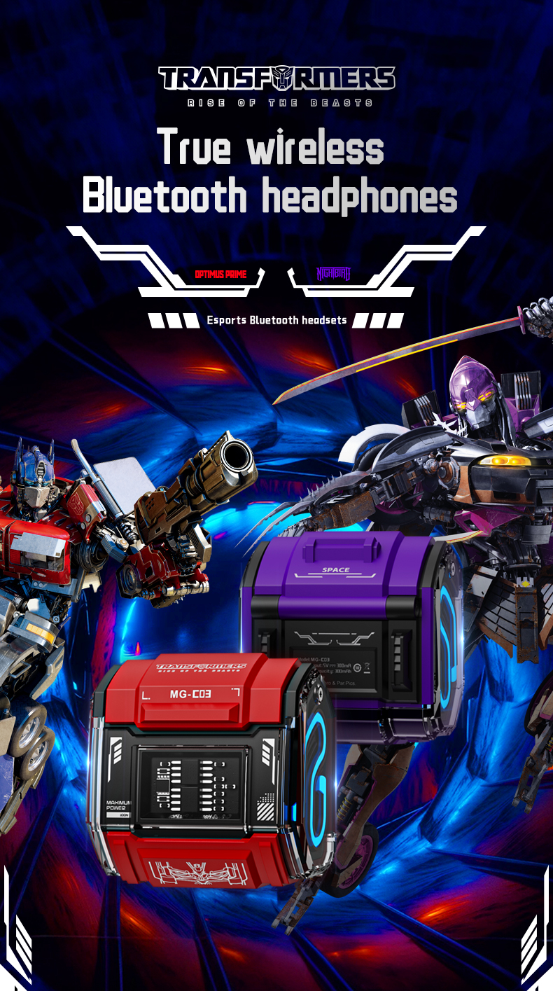 Transformers MG-C03 Wireless Earphone Bluetooth Earphone Hd Call ...