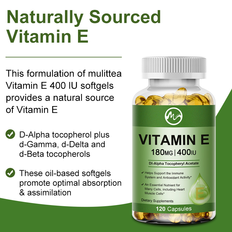 Minch Vitamin E 180mg 400 IU dl-Alpha Dietary Supplement for ...