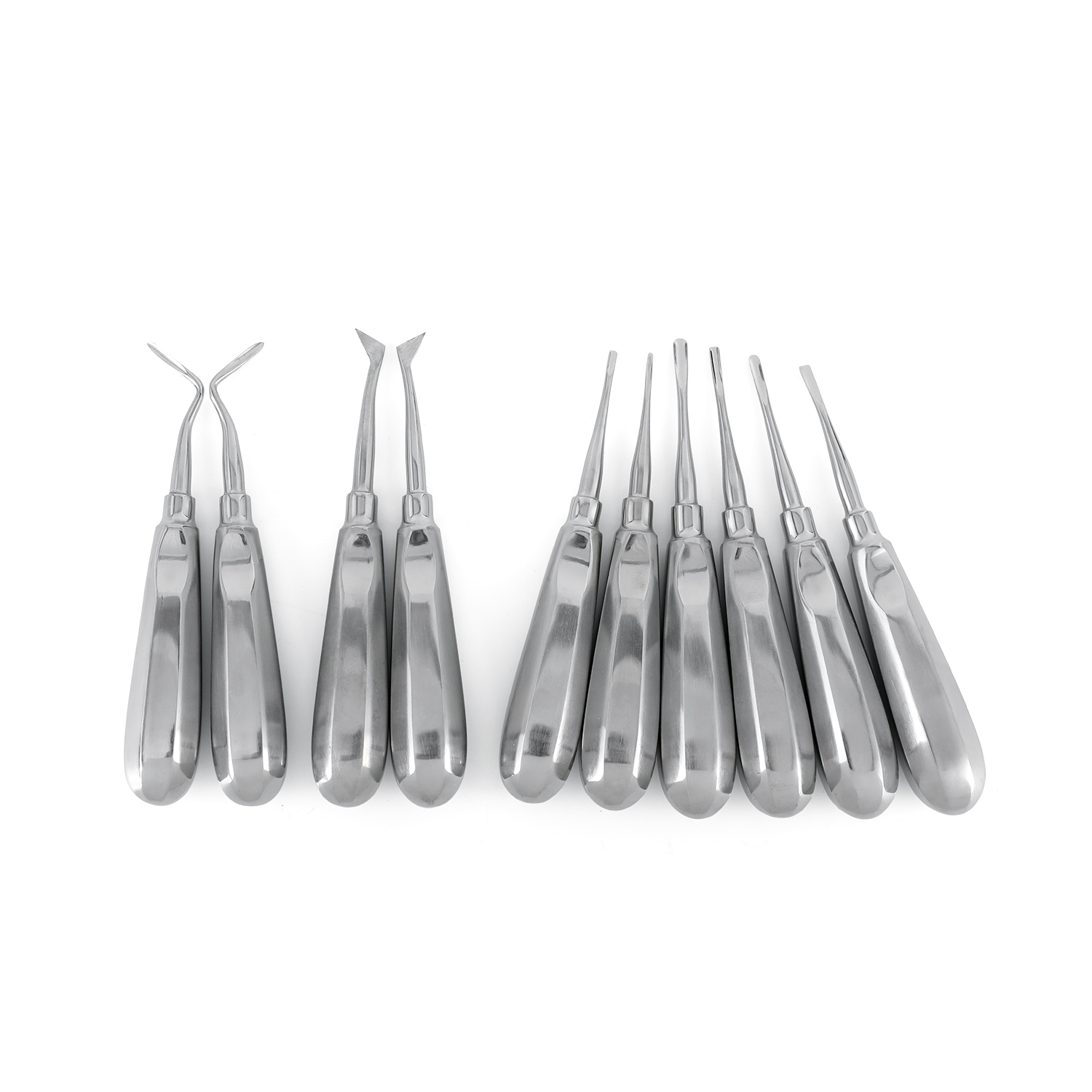 10Pcs/kit Dental Elevator Set Teeth Extraction Tooth Extracting Forceps ...