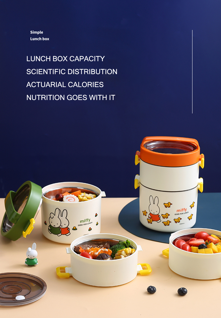 【Ready Stock】double-walled insulated lunch box mangkuk tingkat bekas ...