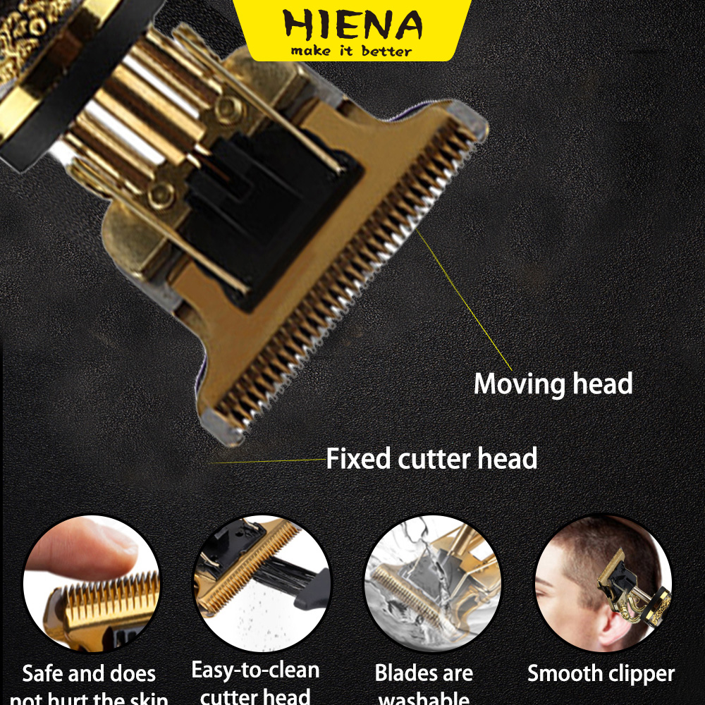 HIENA PRO Hair Clippers for Men T-Blade Trimmer Set, Men Professional ...