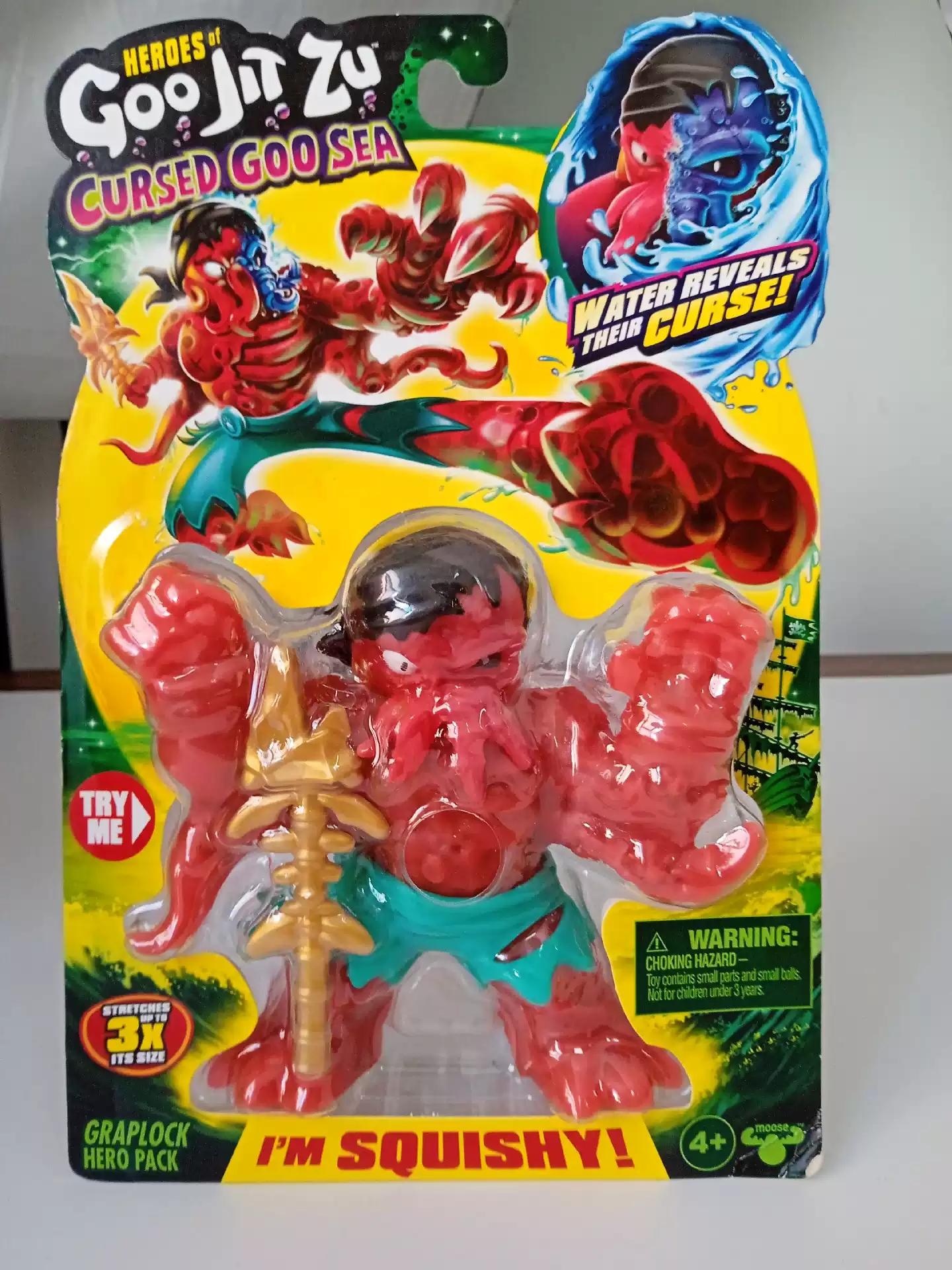 Heroes of Goo Jit Zu Deep Goo Sea Graplock Hero Pack, Super Stretchy ...
