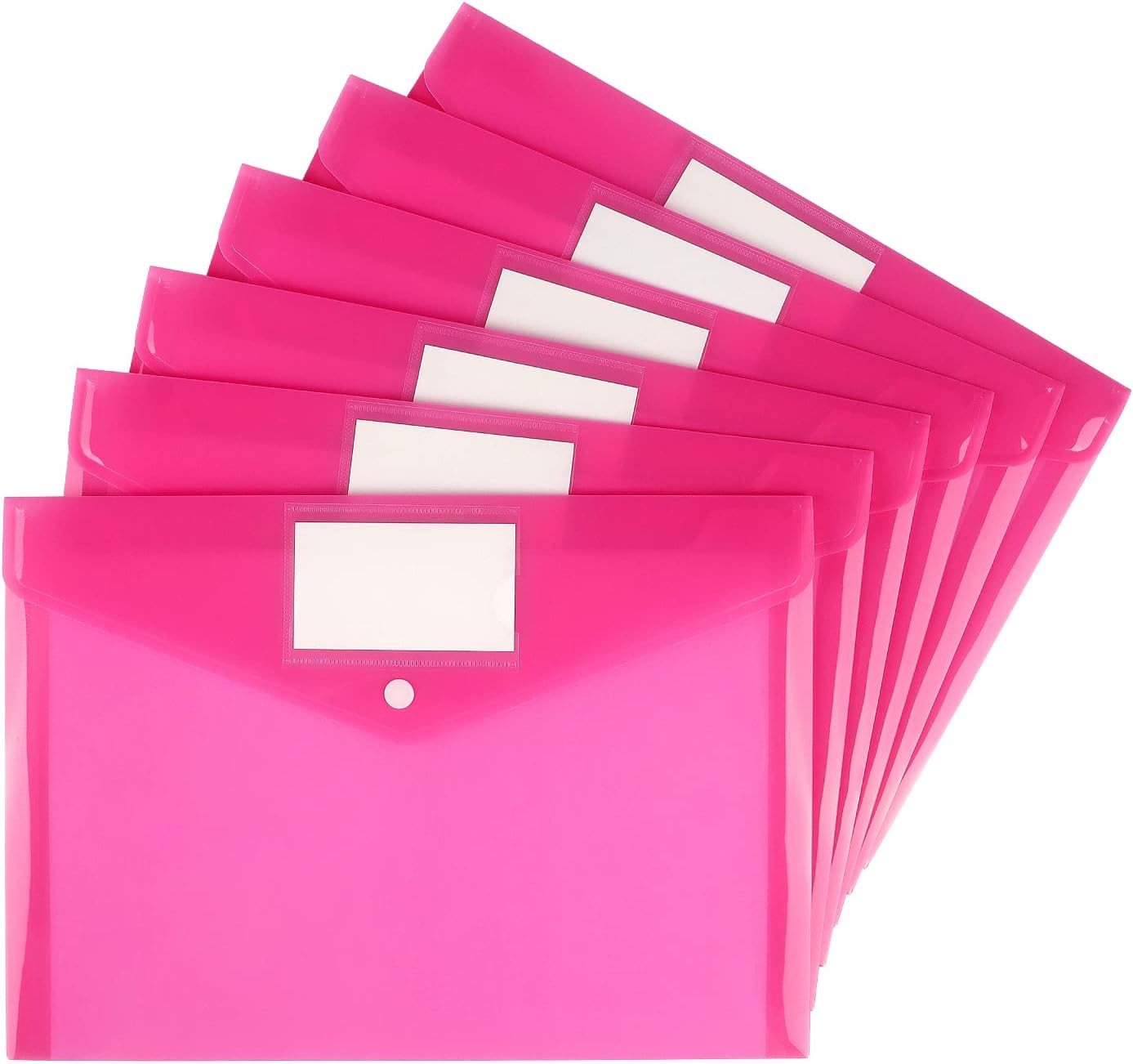 6 Pack Clear Document Folders Plastic Envelopes Poly Envelopes File ...