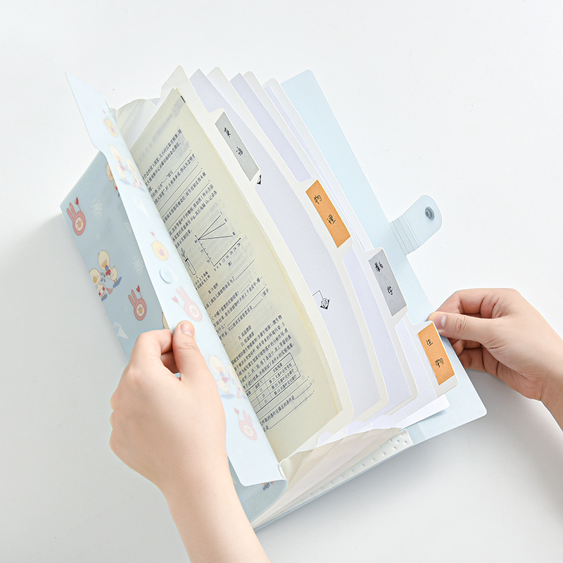 Happy Duck Letter A4 Paper Expanding File Folder 5 Pockets Accordion ...