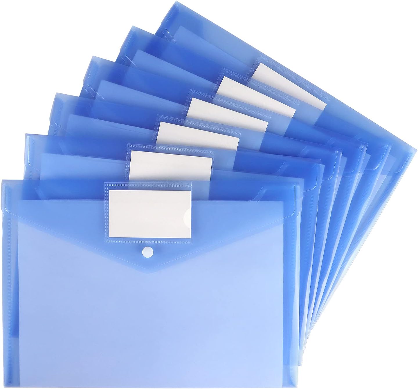 6 Pack Clear Document Folders Plastic Envelopes Poly Envelopes File ...
