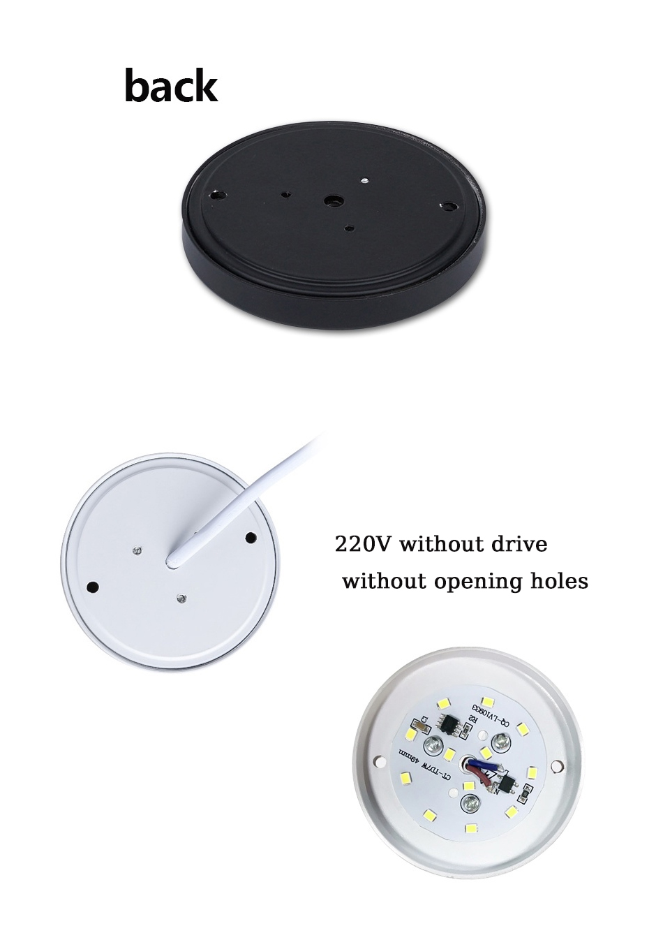 Tri-Color LED Ultra-thin Ceiling Light Lamp Downlight Mini Spotlight ...