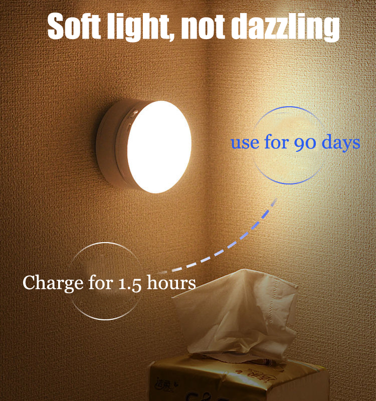 LED night light, USB charging, motion sensor, magnetic suction ...
